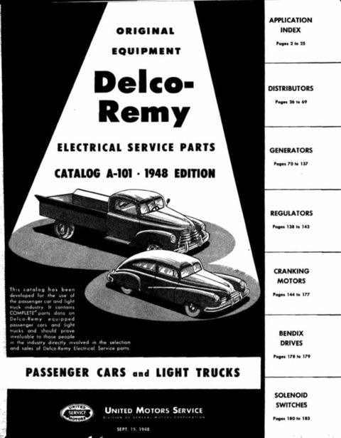 1929-1948 Delco - Remy Electrical Service Parts Catalog PDF - Vintage ...