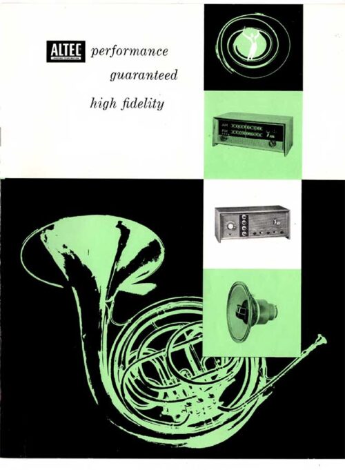 1958 Altec Lansing Building Spec. for "Laguna" + Digital Catalog ...